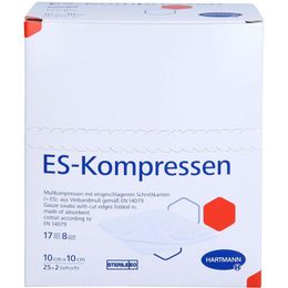 ES-KOMPRESSEN steril 10x10 cm 8fach 25X2 St