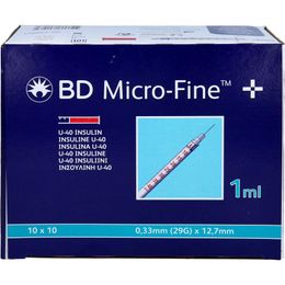 ACA M&uuml;ller Bd MICRO-FINE+ Insulinspr.1 ml U40 12,7 mm 100 St