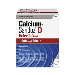 HEXAL® Calcium Sandoz D Osteo intens Kautabletten 120 St