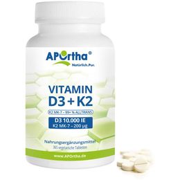 Vitamin D3 10.000 I.E.+Natto K2 200 &mu;g Tabletten 365 St