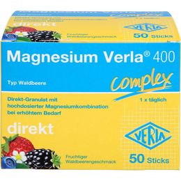 Verla-Pharm Arzneimittel GmbH & Co. KG Magnesium Verla 400 Waldbeere Direkt-Granulat 50 St