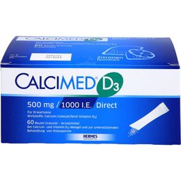 HERMES Arzneimittel Calcimed D3 500 mg/1000 I.E. Direct Granulat 60 St