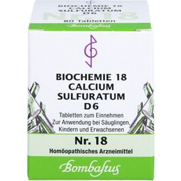 Bombastus Biochemie 18 Calcium sulfuratum D 6 Tabletten 80 St