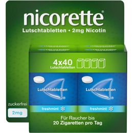 Nicorette freshmint 2 mg Lutschtabletten gepresst 160 St