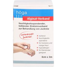 ALGINAT-Verband 8 cmx3 m k&uuml;hlender Zinkleimverband 1 St