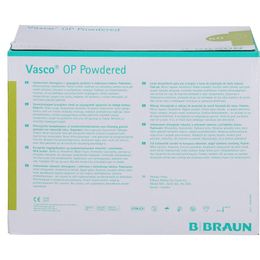 B.Braun Vasco Op Powdered Handsch.Latex Gr.6,5 naturwei&szlig; 2X50 St