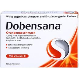 Reckitt Benckiser Deutschland GmbH Dobensana Orangengeschmack 1,2mg/0,6mg Lutschtabl. 16 St
