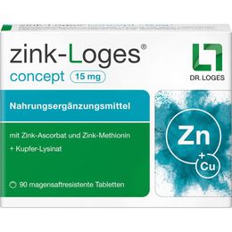 Dr. Loges + Co. GmbH ZINK-LOGES concept 15 mg magensaftres.Tabletten 90 St