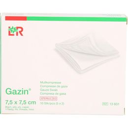 1001 Artikel Medical Gazin Mullkomp.7,5x7,5 cm steril 8fach 5X2 St