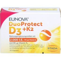 STADA Eunova DuoProtect D3+K2 2000 I.E./80 μg Kapseln 30 St