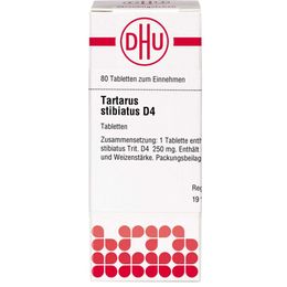DHU-Arzneimittel Tartarus Stibiatus D 4 Tabletten 80 St