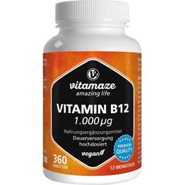 Vitamaze GmbH Vitamin B12 1000 μg hochdosiert vegan Tabletten 360 St