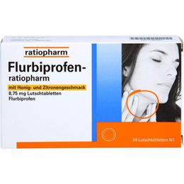 ratiopharm FLURBIPROFEN-ratio.m.Honig-u.Zitroneng.8,75mg Lut. 24 St