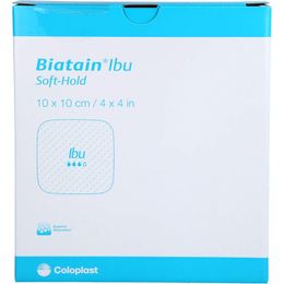 Coloplast Biatain Ibu Schaumverband 10x10 cm sanft haftend 5 St