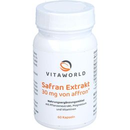 vitaworld Safran Extrakt 30 mg Kapseln 60 St