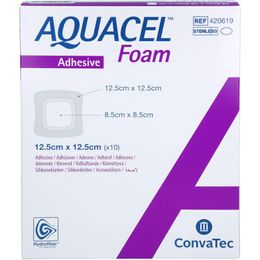 Aquacel Foam adh&auml;siv 12,5x12,5 cm Verband 10 St