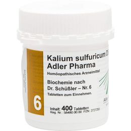 Biochemie Adler 6 Kalium sulfuricum D 6 Tabletten 400 St