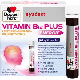 Queisser Doppelherz Vitamin B12 Plus system Trinkampullen 10X25 ml