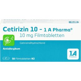Cetirizin 10-1A Pharma Filmtabletten 50 St