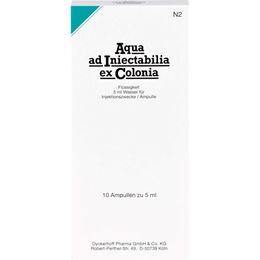 Aqua Ad iniectabilia ex Colonia Ampullen 10X5 ml