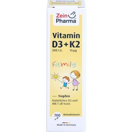 Vitamin D3+K2 MK-7 all trans Family Tropf.z.Einn. 20 ml