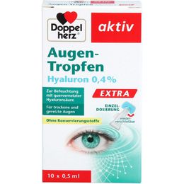 Queisser Doppelherz Augen-Tropfen Hyaluron 0,4% Extra 10X0.5 ml