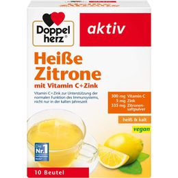 Queisser Doppelherz heiße Zitrone Vitamin C+Zink Granulat 10 St
