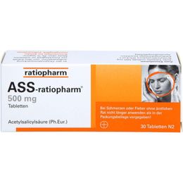 ASS-ratiopharm 500 mg Tabletten 30 St