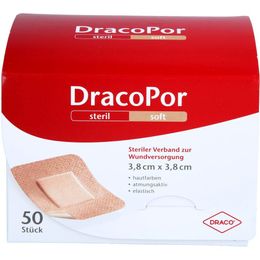 Dracopor Wundverband 3,8x3,8 cm steril hautfarben 50 St