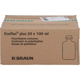 B.Braun Aqua Ad injectabilia Ecoflac Plus Injektionslsg. 20X100 ml