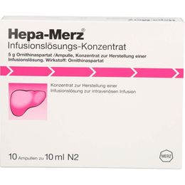 HEPA-MERZ Infusionsl&ouml;sungs-Konzentrat Ampullen 10X10 ml