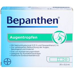 BAYER Bepanthen Augentropfen 20X0.5 ml