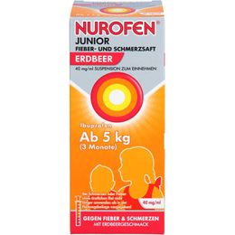 Reckitt Benckiser Deutschland GmbH NUROFEN Junior Fieber- und Schmerzsaft Erdbeer 40 mg 150 ml