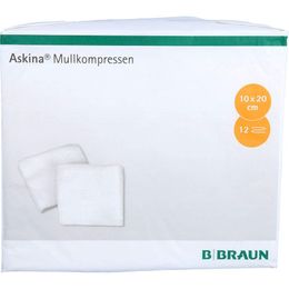 B.Braun Askina Mullkompressen 10x20 cm unsteril 12fach 100 St
