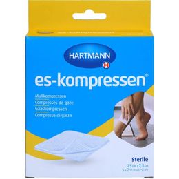 EurimPharm Arzneimittel ES-KOMPRESSEN steril 7,5x7,5 cm 8fach 5X2 St