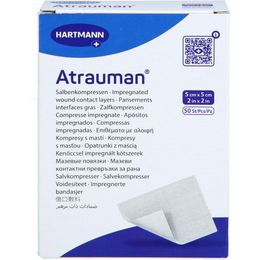 ACA M&uuml;ller Atrauman 5x5 cm steril Kompressen 50 St