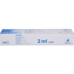 Dr. JUNGHANS Einmalspritze 2 ml Luer Ecoject 100X2 ml
