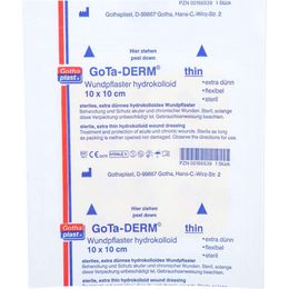 GOTA-DERM thin hydrokoll.Wundpfl.steril 10x10 cm 1 St