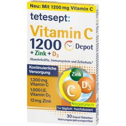 Tetesept Vitamin C 1.200+Zink+D3 Depot Tabletten 30 St