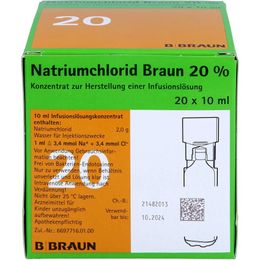 B.Braun Natriumchlorid 20% Mpc Elektrolytkonzentrat 20X10 ml