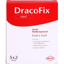 Dracofix Peel Kompressen 5x5 cm steril 8fach 5X2 St