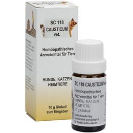 Sc 118 Causticum Globuli f.Heimtiere/Hunde/Katzen 10 g