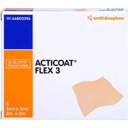 smith&nephew Acticoat Flex 3 5x5 cm Verband 5 St
