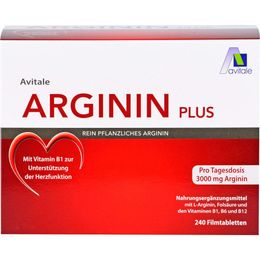 Avitale Arginin Plus Vitamin B1+B6+B12+Fols&auml;ure Filmtabl. 240 St