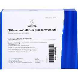 Weleda Stibium Metallicum Praeparatum D 6 Ampullen 5X10 ml