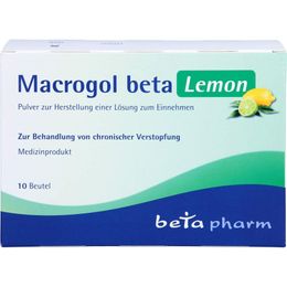 betapharm Macrogol beta Lemon Plv.z.Her.e.Lsg.z.Einnehmen 10 St