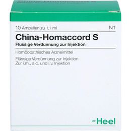 Heel China Homaccord S Ampullen 10 St