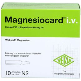 Verla-Pharm Arzneimittel GmbH & Co. KG Magnesiocard i.v. Injektionsl&ouml;sung 10X10 ml