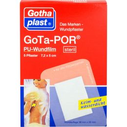 GOTA-POR Pu Wundfilm 7,2x5 cm steril Pflaster 5 St