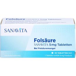 Fols&auml;ure Sanavita 5 mg Tabletten 50 St